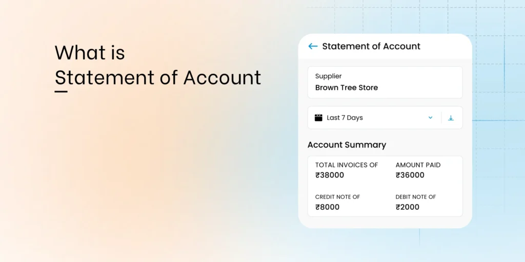 What is a Statement of Account? Meaning, Format & Distributor Use